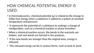 CHEMICAL ENERGY AND ITS TYPES.pptx...useful | PPTX