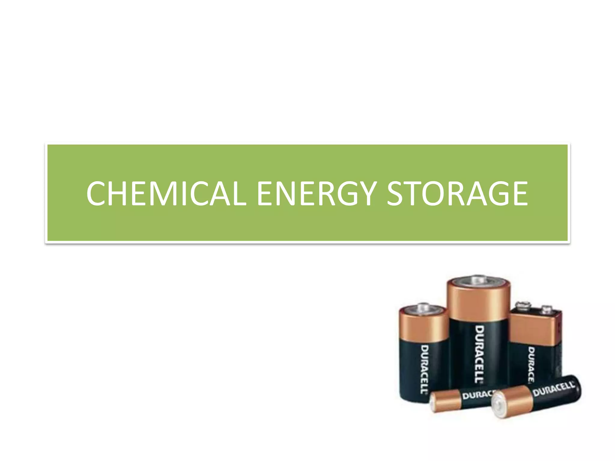 Chemical energy storage | PPTX