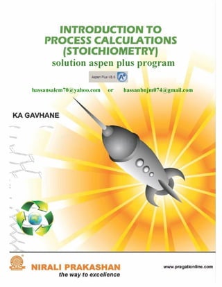Chemical engineering Introduction to Process Calculations Stoichiometry ...