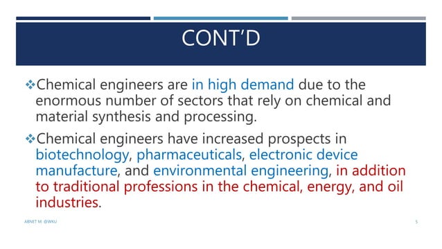 Chemical engineering.pptx | Chemistry | Science