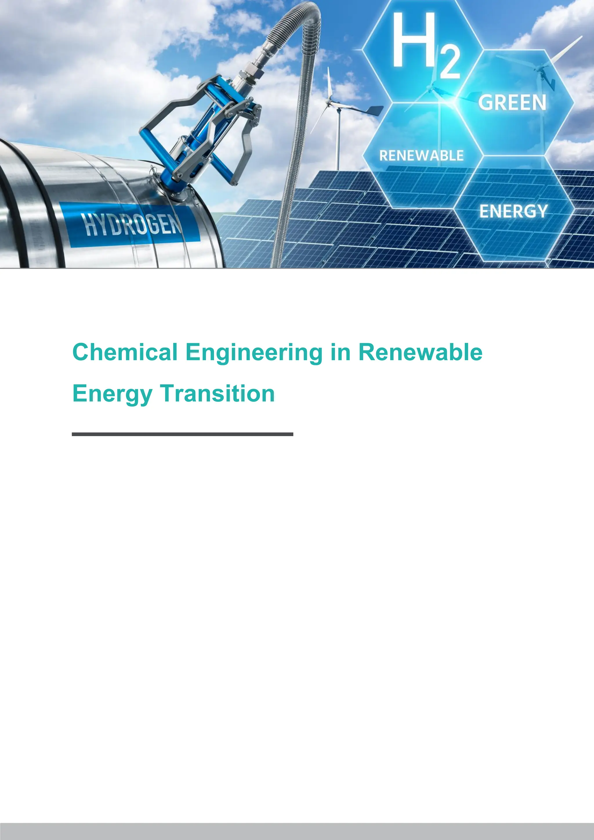 Chemical Engineering in Renewable Energy Transition | PDF