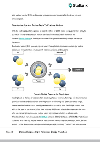 Chemical Engineering in Renewable Energy Transition | PDF