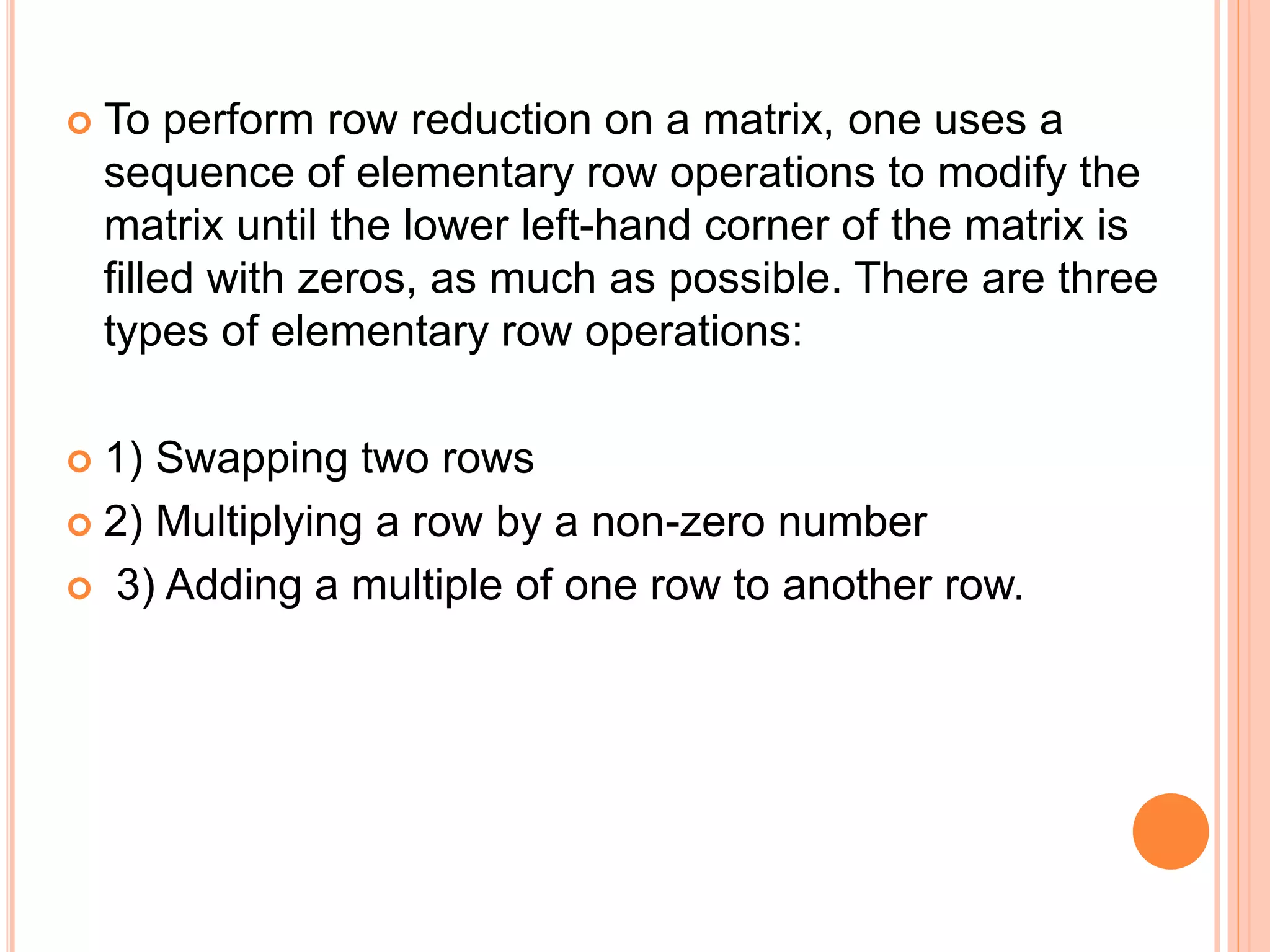 Gauss jordan and Guass elimination method | PPTX