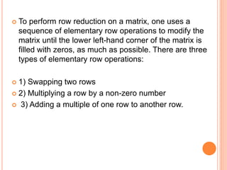 Gauss jordan and Guass elimination method | PPTX