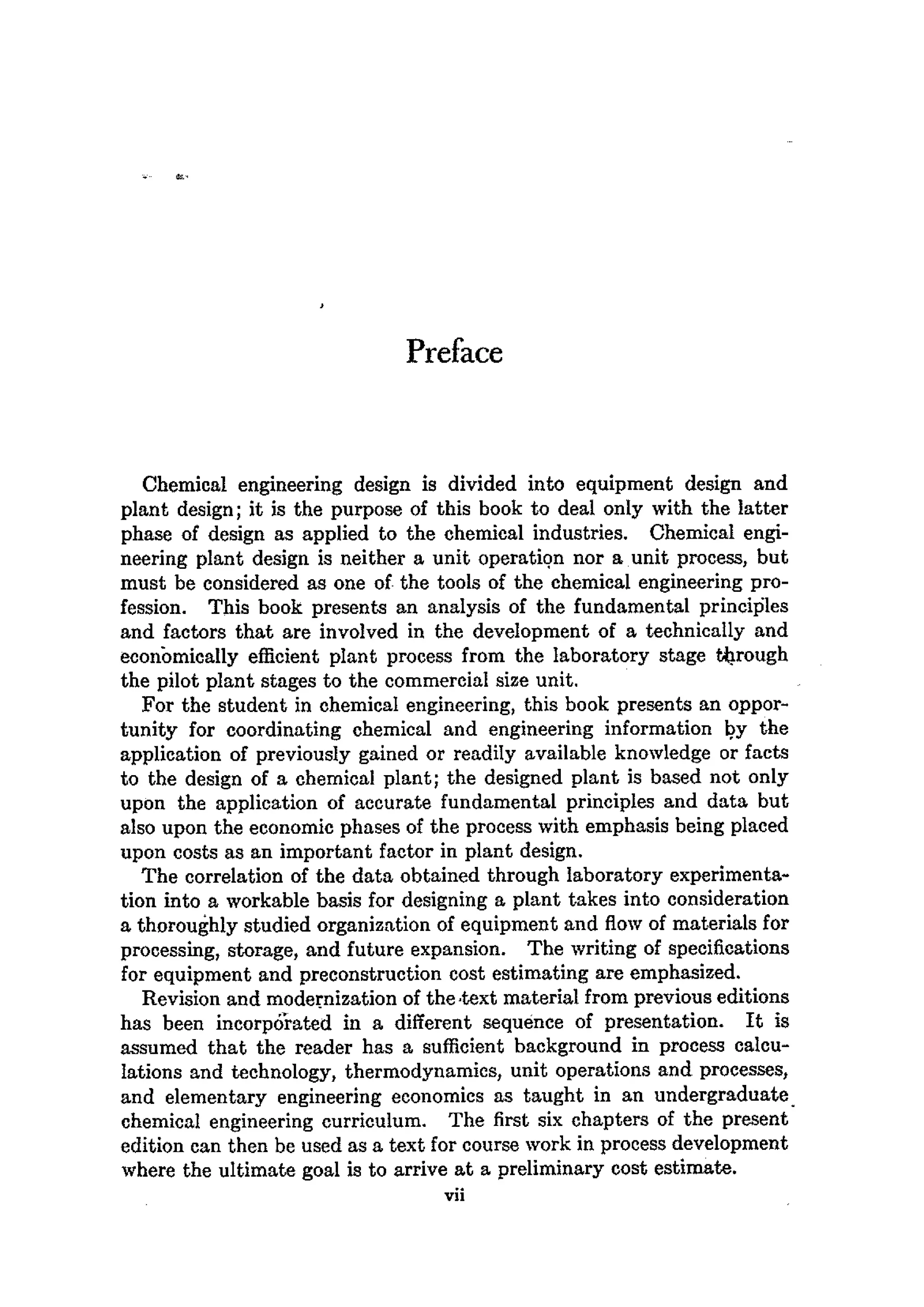 Chemical engineering plant design (Chemical engineering series ...