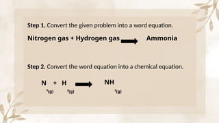 chemical equation and chemical reactions | PPT