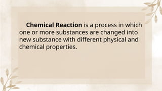 chemical equation and chemical reactions | PPT