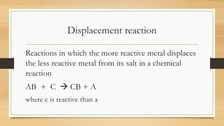 CHEMICAL EQUATION AND REACTIONS.pptx class 10 | PPTX