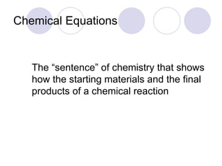 Chemical equations | PPT