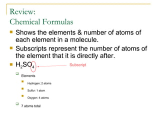 Balancing Chemical Equations | PPT