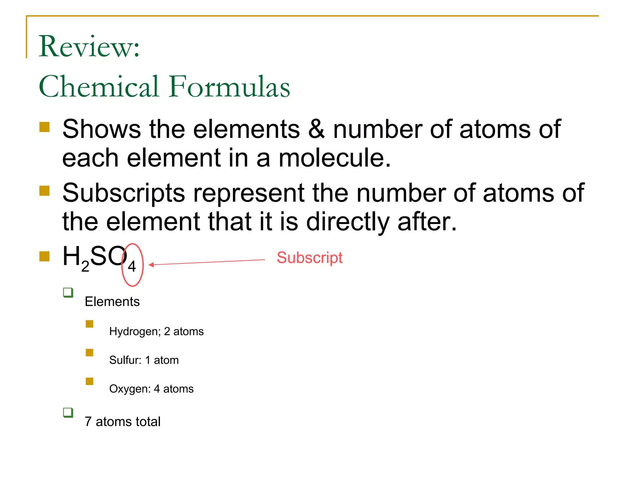 Balancing Chemical Equations | PPT