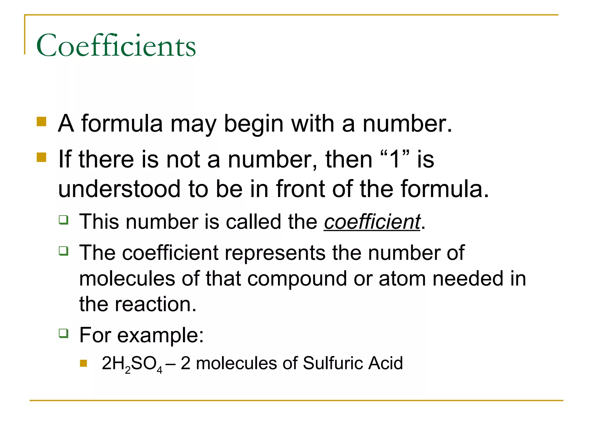 Balancing Chemical Equations | PPT