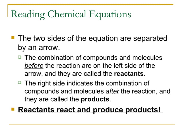 Balancing Chemical Equations | PPT