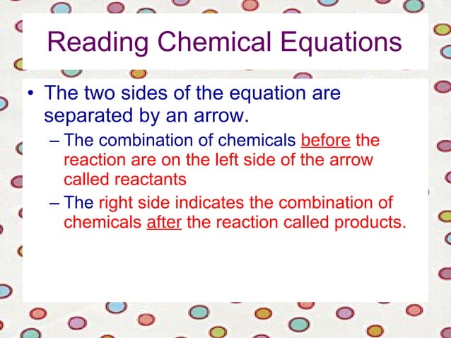 Chemical equations 11 | PPT