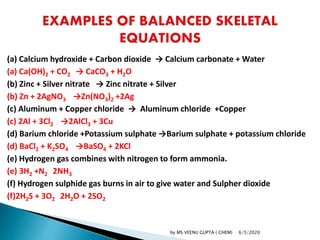 Chemical equations and their types | PPTX
