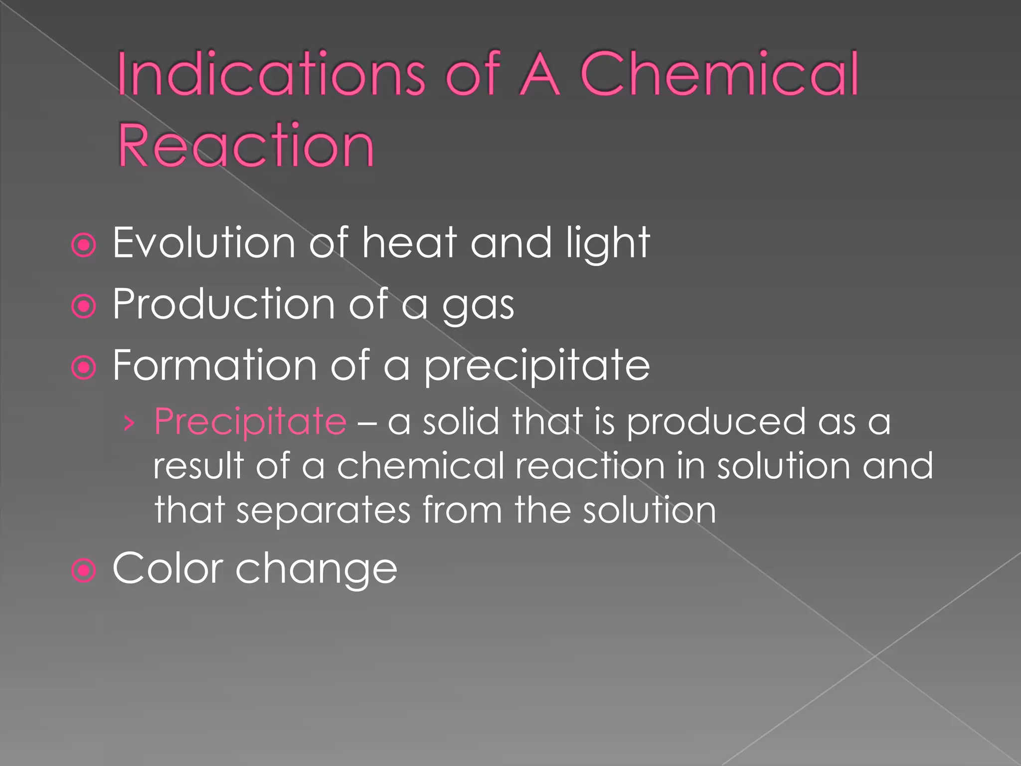 Chemical equations and reactions | PPT