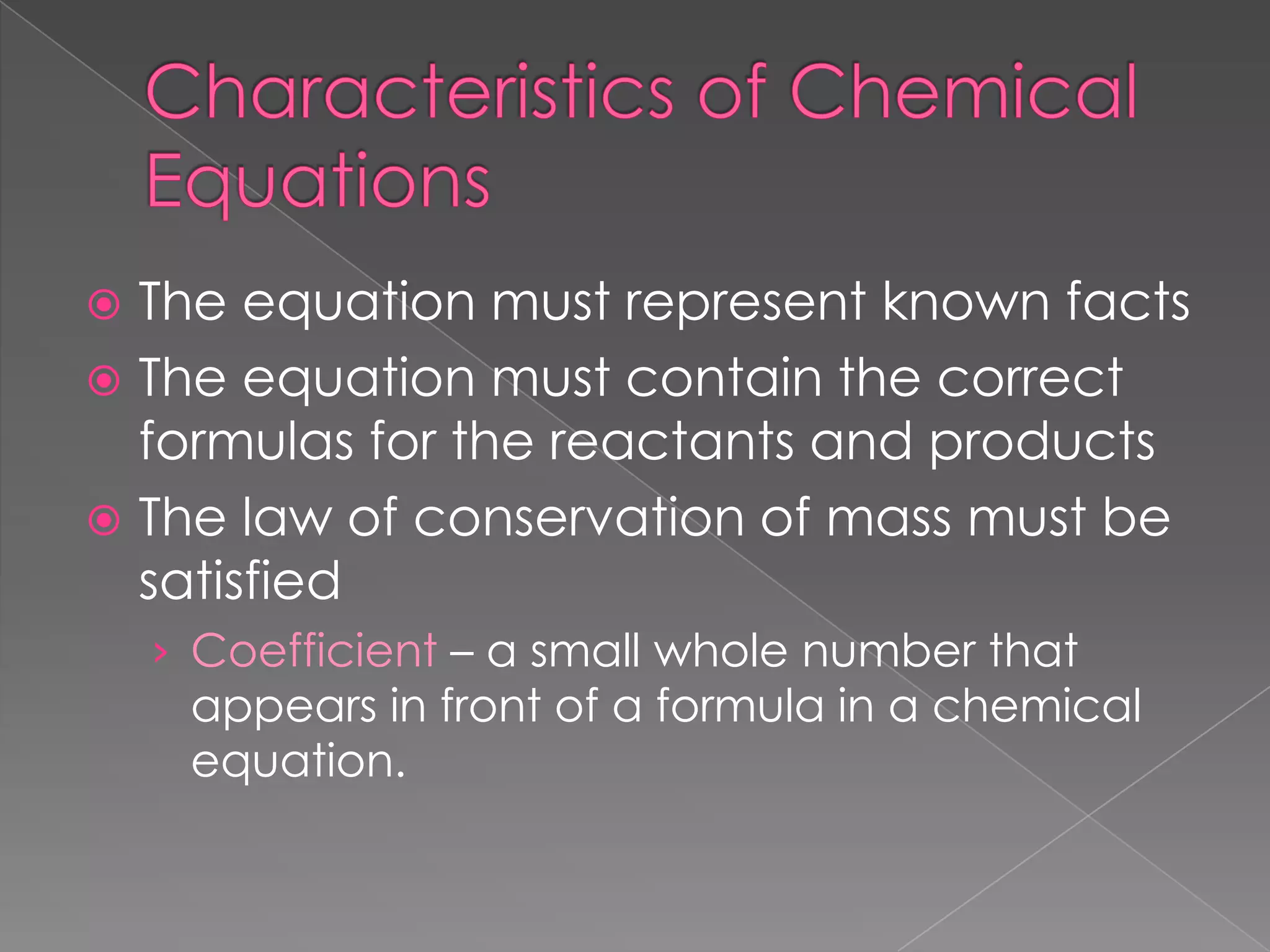 Chemical equations and reactions | PPTX