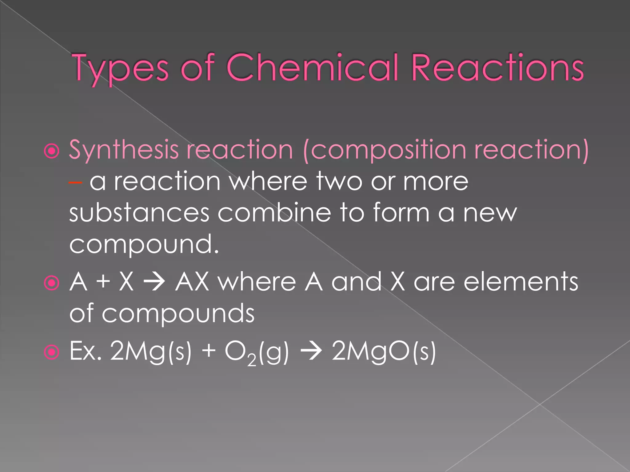 Chemical equations and reactions | PPT