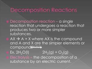 Chemical equations and reactions | PPTX