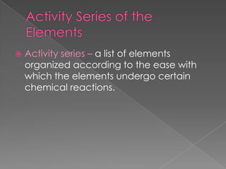 Chemical equations and reactions | PPTX