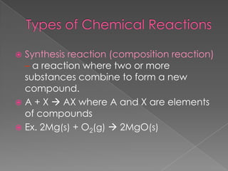 Chemical equations and reactions | PPT