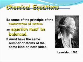 Chemical equations and reactions | PPT