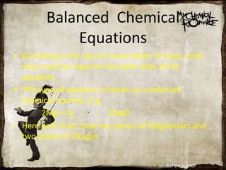 Chemical equations and reactions | PPT