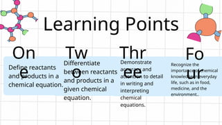 Chemical Equations: Its Components and Usage | PPT