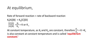 Chemical equiilibrium | PPT
