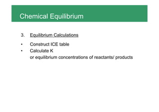 Chemical Equilibrium | PPT