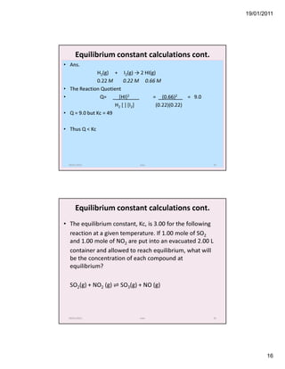 Chemical equilibrium | PDF