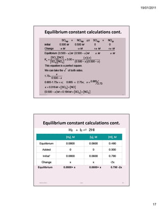 Chemical equilibrium | PDF