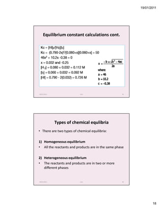 Chemical equilibrium | PDF