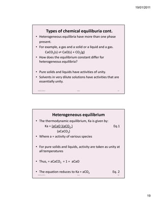 Chemical equilibrium | PDF