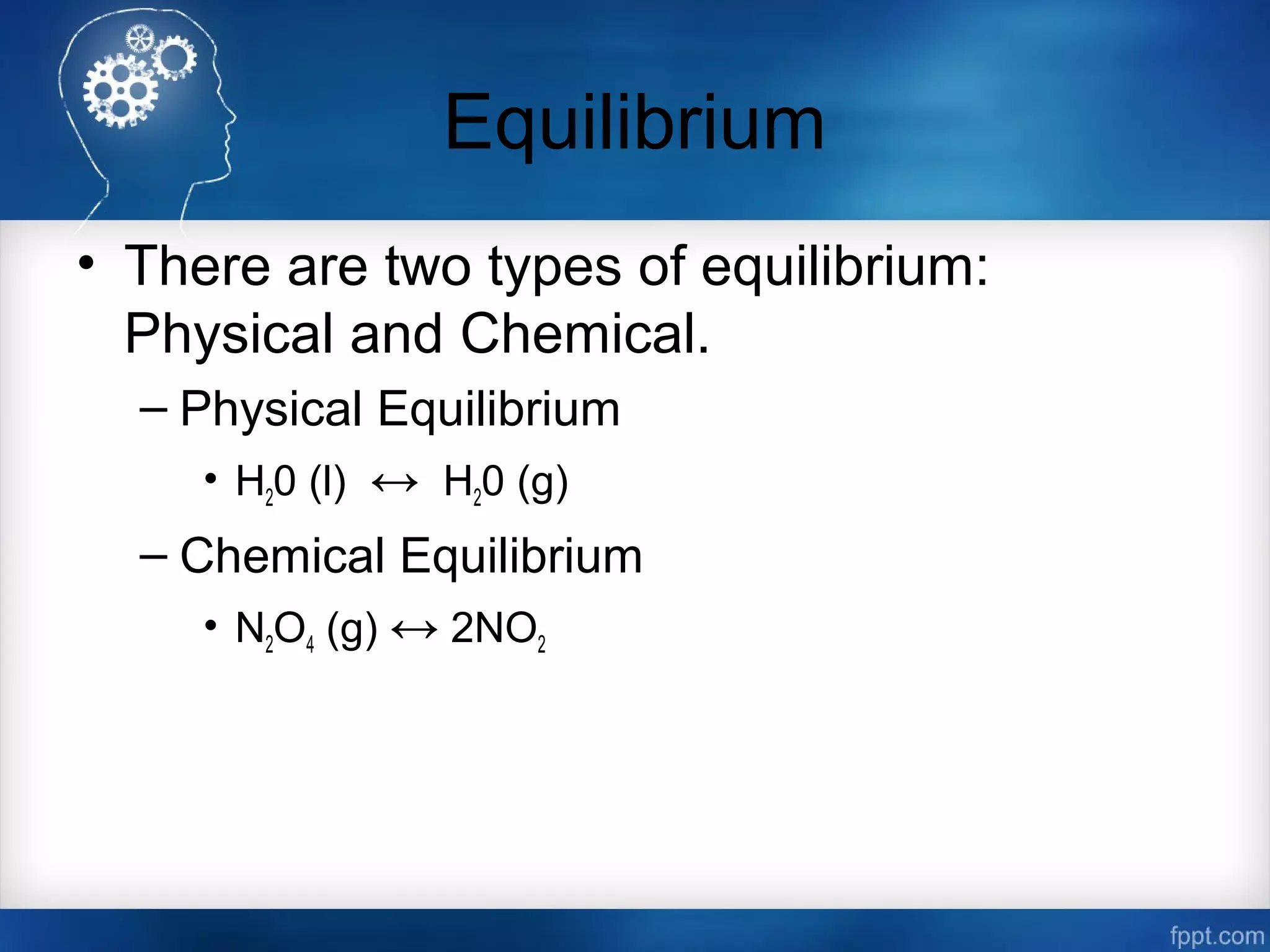 Chemical equilibrium | PPT