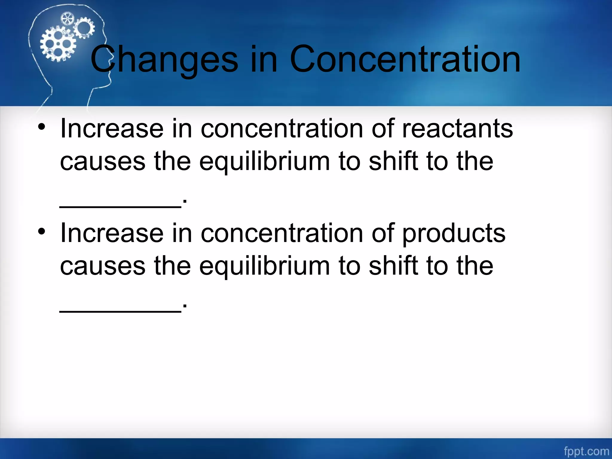 Chemical equilibrium | PPT | Chemistry | Science