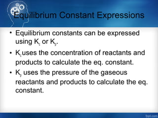 Chemical equilibrium | PPT