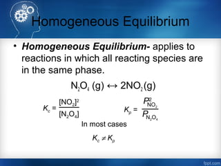 Chemical equilibrium | PPT