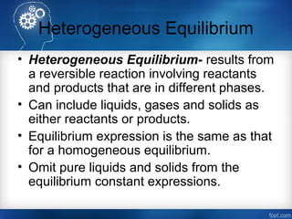 Chemical equilibrium | PPT