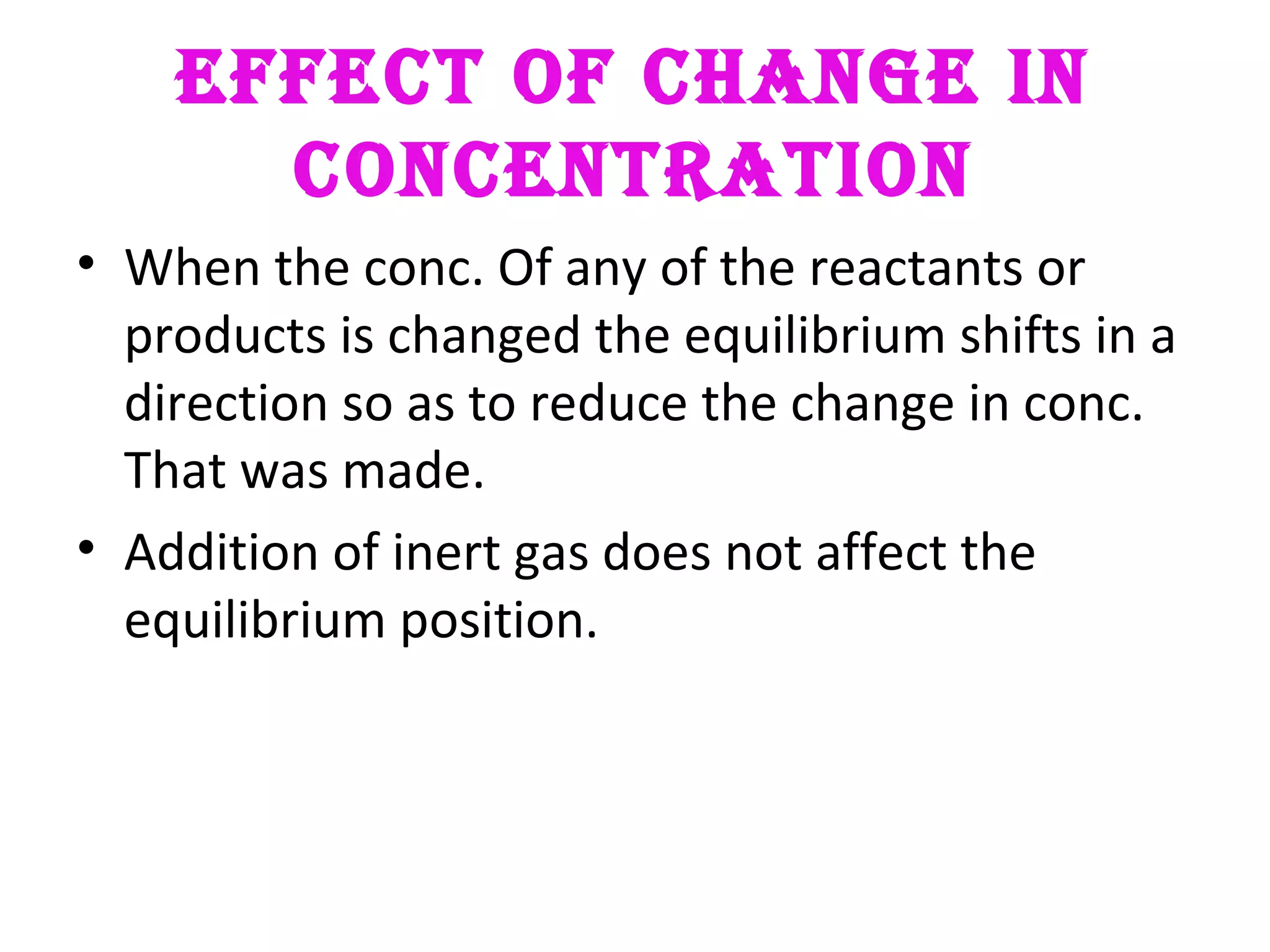 Chemical equilibrium | PPT