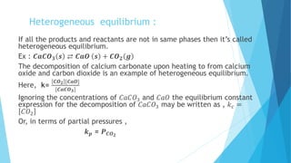 Chemical equilibrium | PPTX | Chemistry | Science