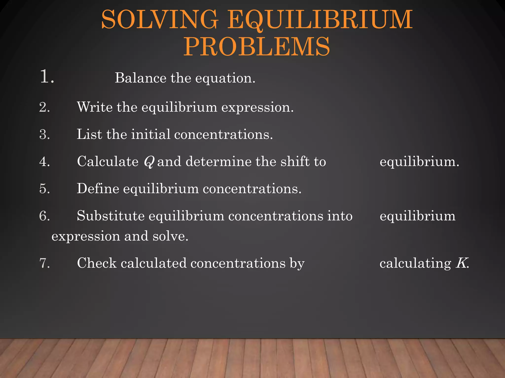 Chemical equilibrium- Physical Chemistry | PPTX