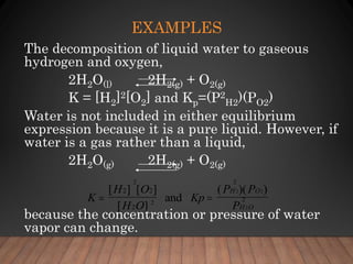 Chemical equilibrium- Physical Chemistry | PPTX