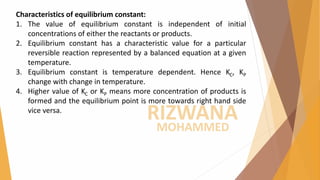 2nd Lecture on Chemical Equilibrium | Chemistry Part II | 11th Std | PDF