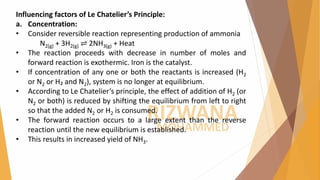 3rd Lecture on Chemical Equilibrium | Chemistry Part II | 11th Std | PPT