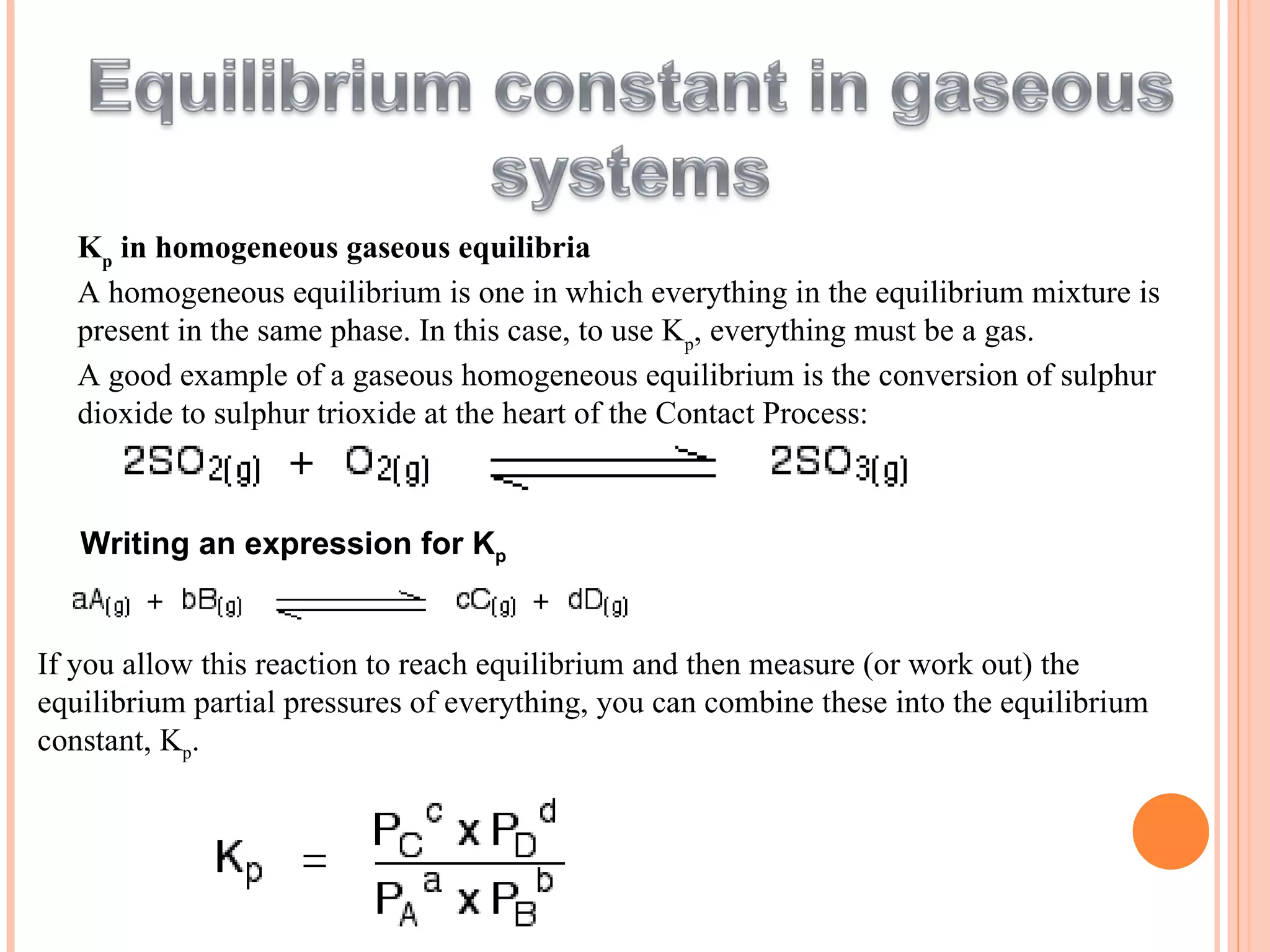 Chemical equillibrium | PPT
