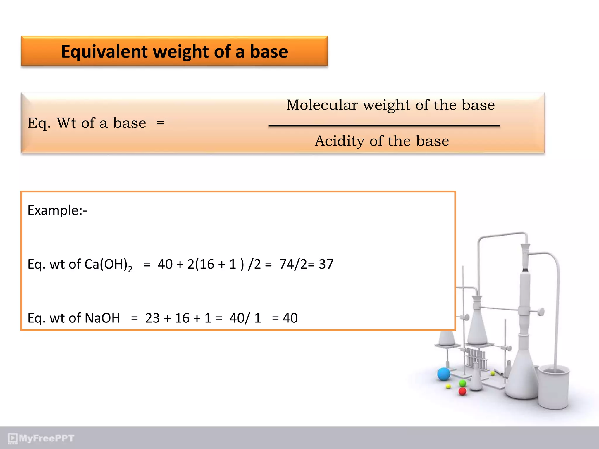 Chemical equivalents | PPTX
