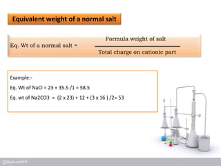 Chemical equivalents | PPTX
