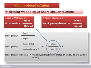 Chemical equivalents | PPT