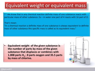 Chemical equivalents | PPT